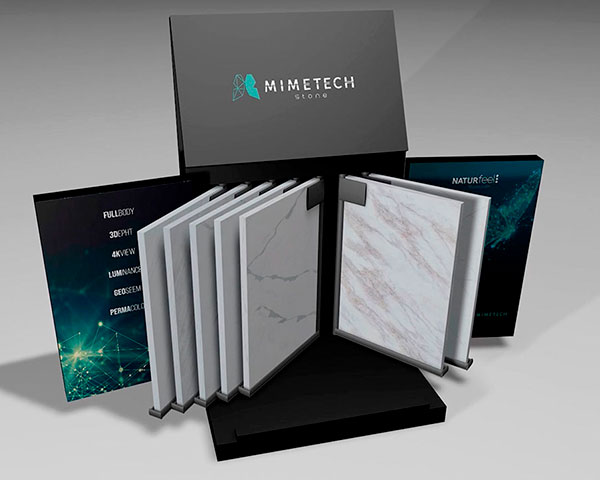 Caja-expositor de Muestras Mimetech - El Viaje Creativo